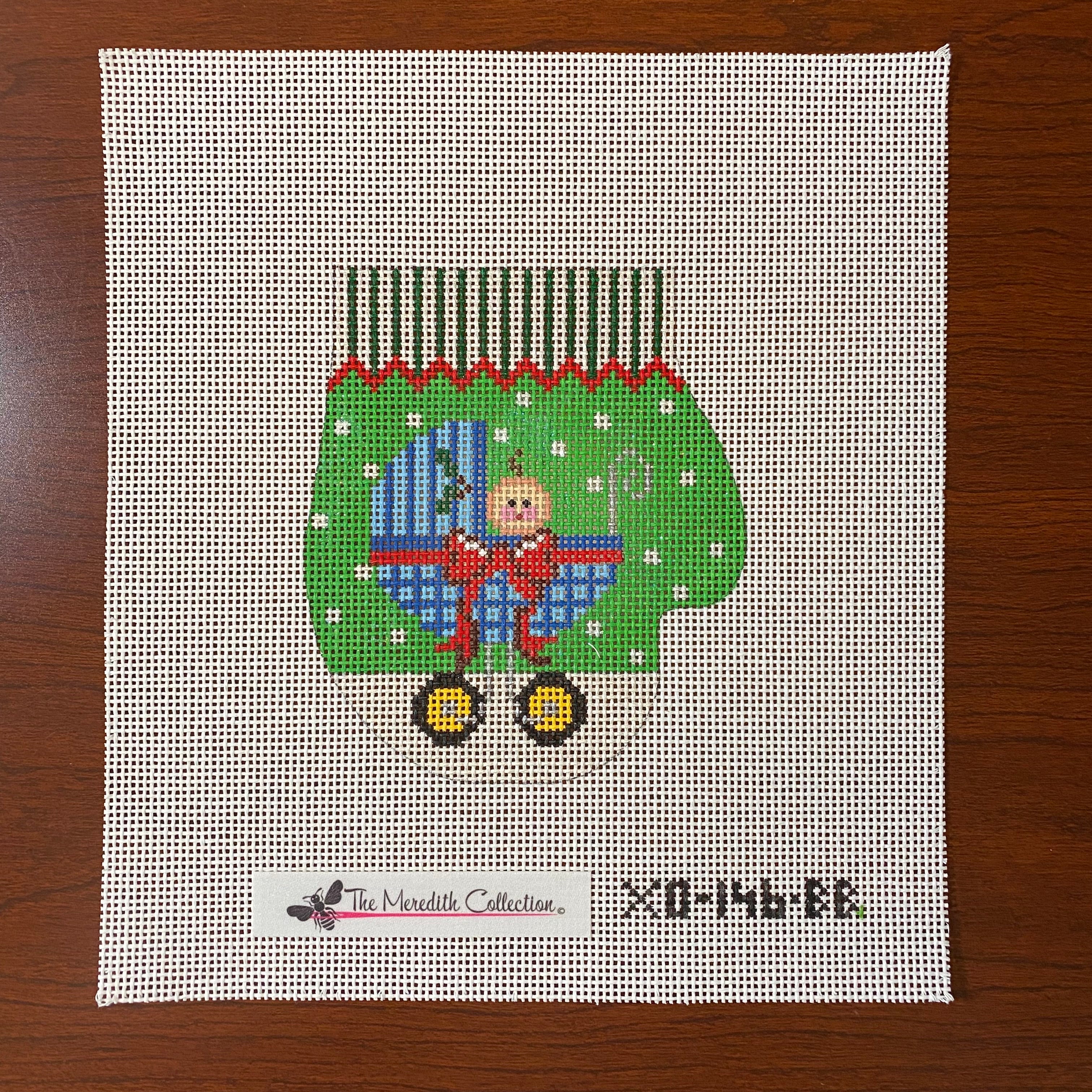 Baby Boy Carriage Mitten – The Needlepoint Clubhouse