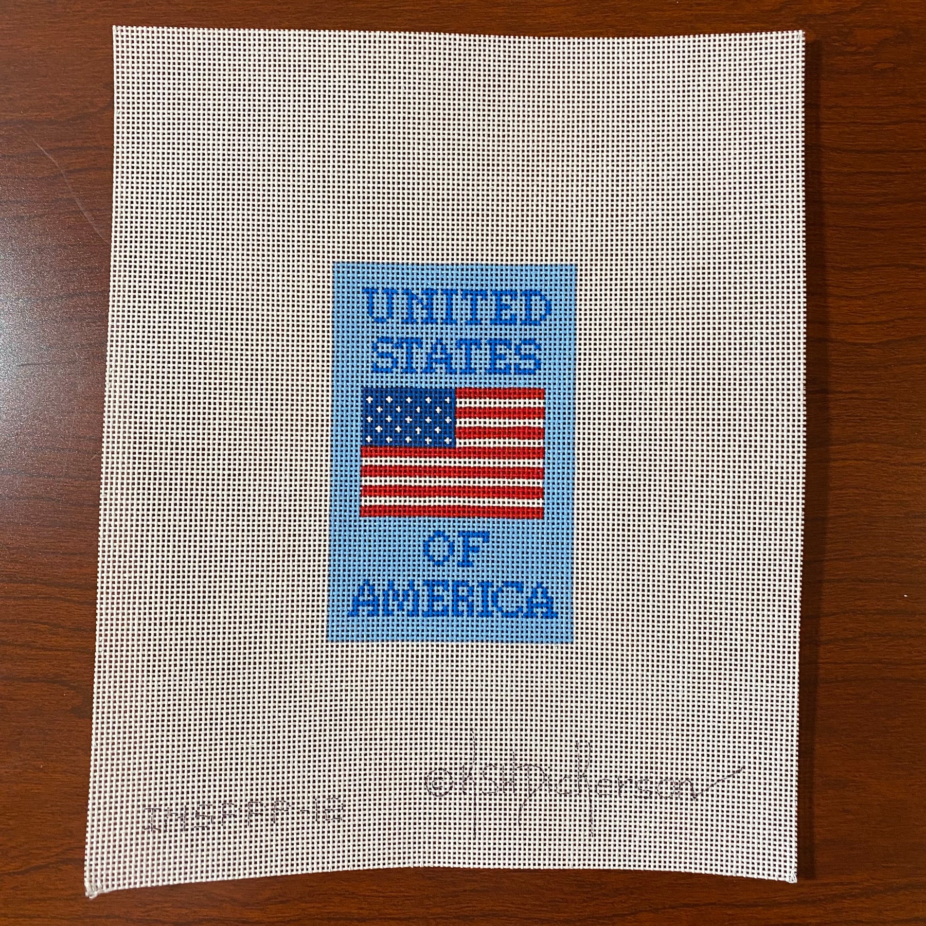 United States Flag Passport Cover The Needlepoint Clubhouse
