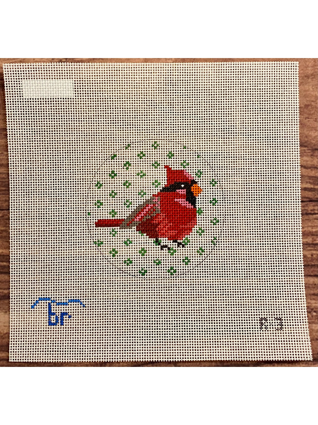 Cardinal Round – The Needlepoint Clubhouse