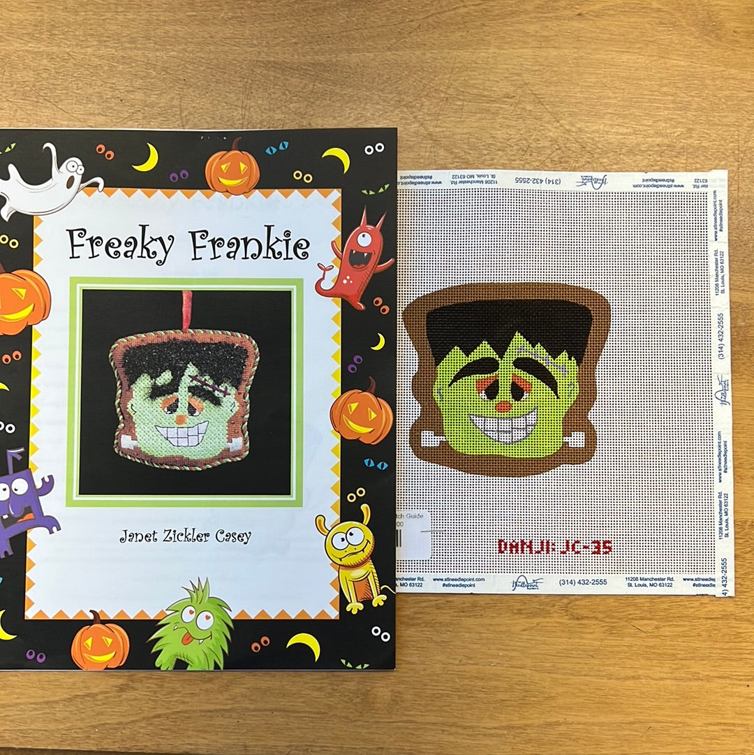 Freaky Frankie with Stitch Guide – The Needlepoint Clubhouse