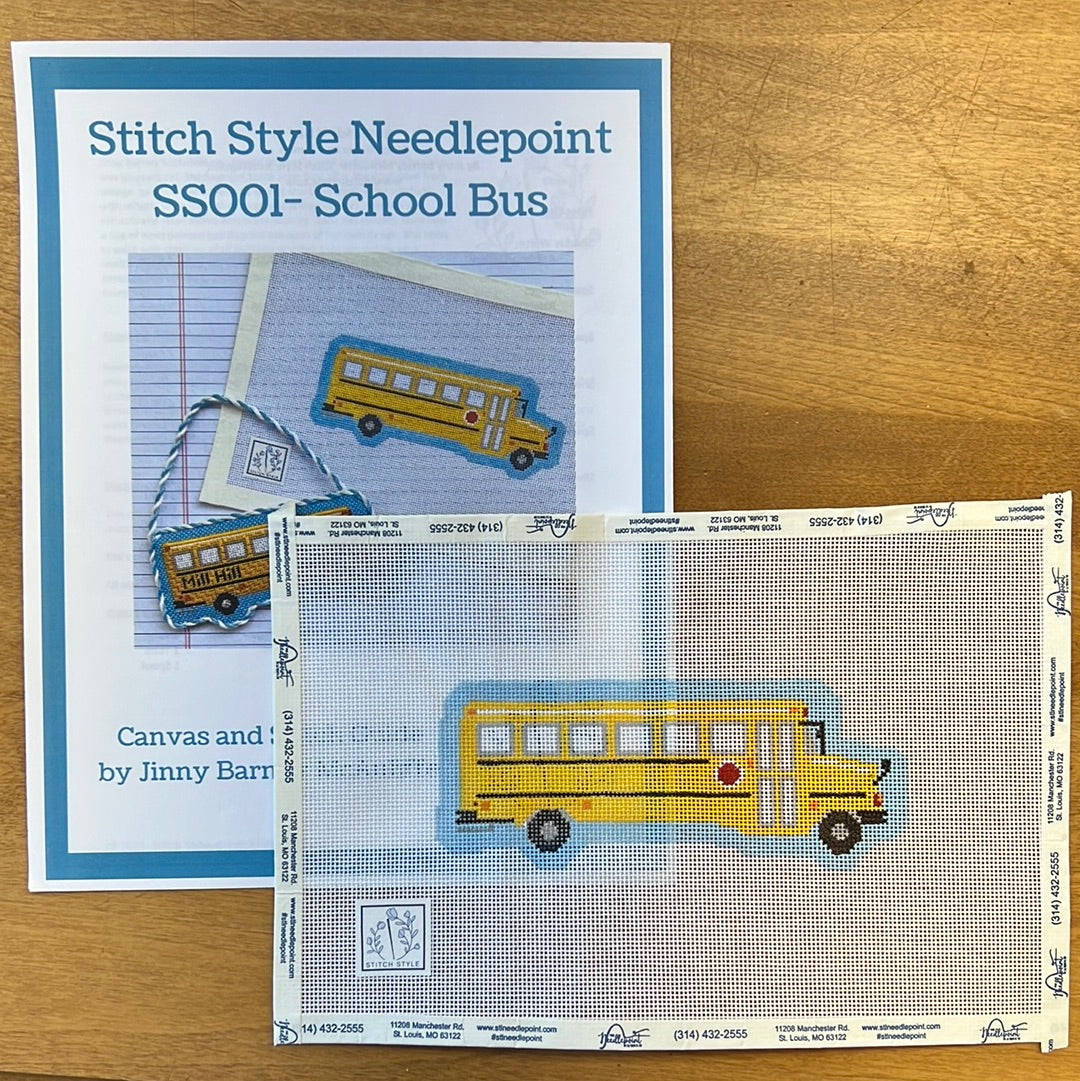 School Bus and Stitch Guide – The Needlepoint Clubhouse