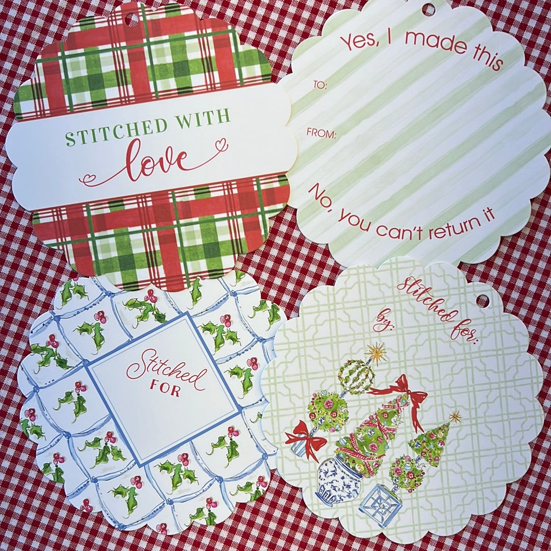 Scalloped Gift Tags – The Needlepoint Clubhouse