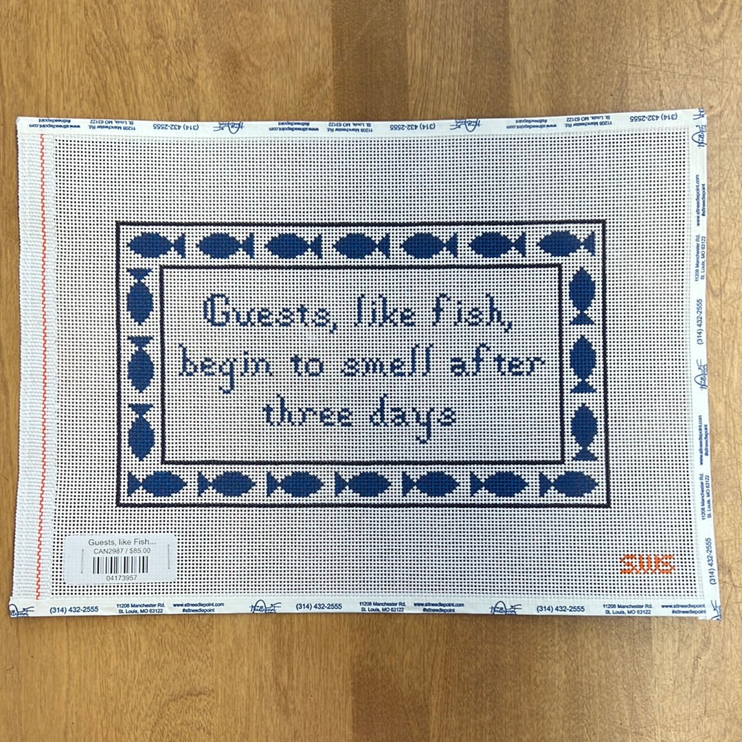 Guests, like Fish... – The Needlepoint Clubhouse