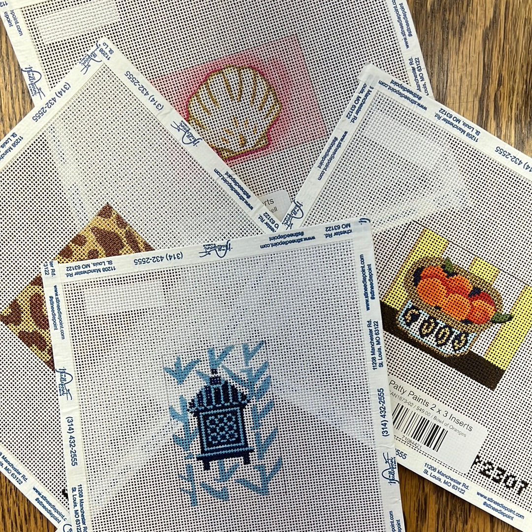 Patty Paints 2 x 3 Inserts – The Needlepoint Clubhouse