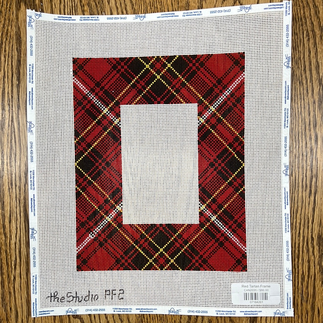 Red Tartan Frame – The Needlepoint Clubhouse