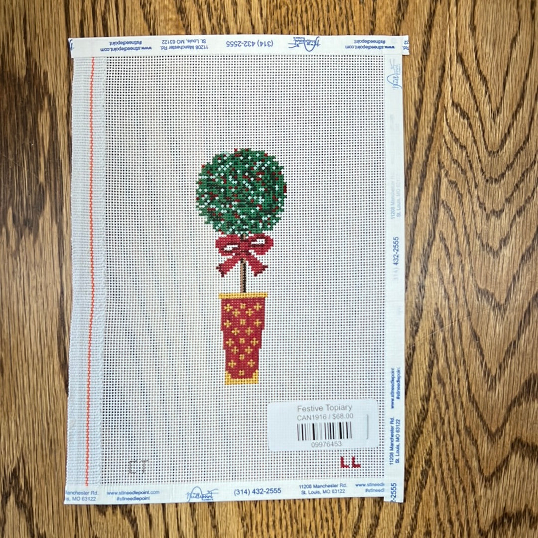 Festive Topiary – The Needlepoint Clubhouse