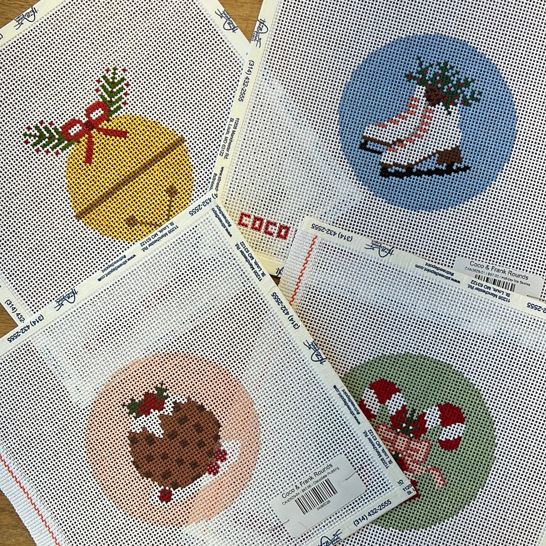 Coco Frank Winter Rounds – The Needlepoint Clubhouse