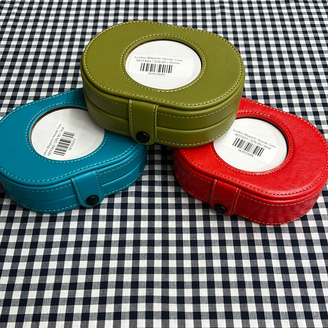 Leather Magnetic Needle Case – The Needlepoint Clubhouse