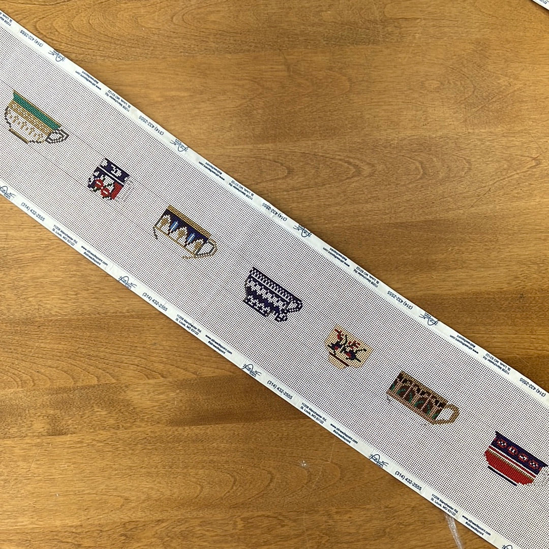 Tea Cup Belt – The Needlepoint Clubhouse