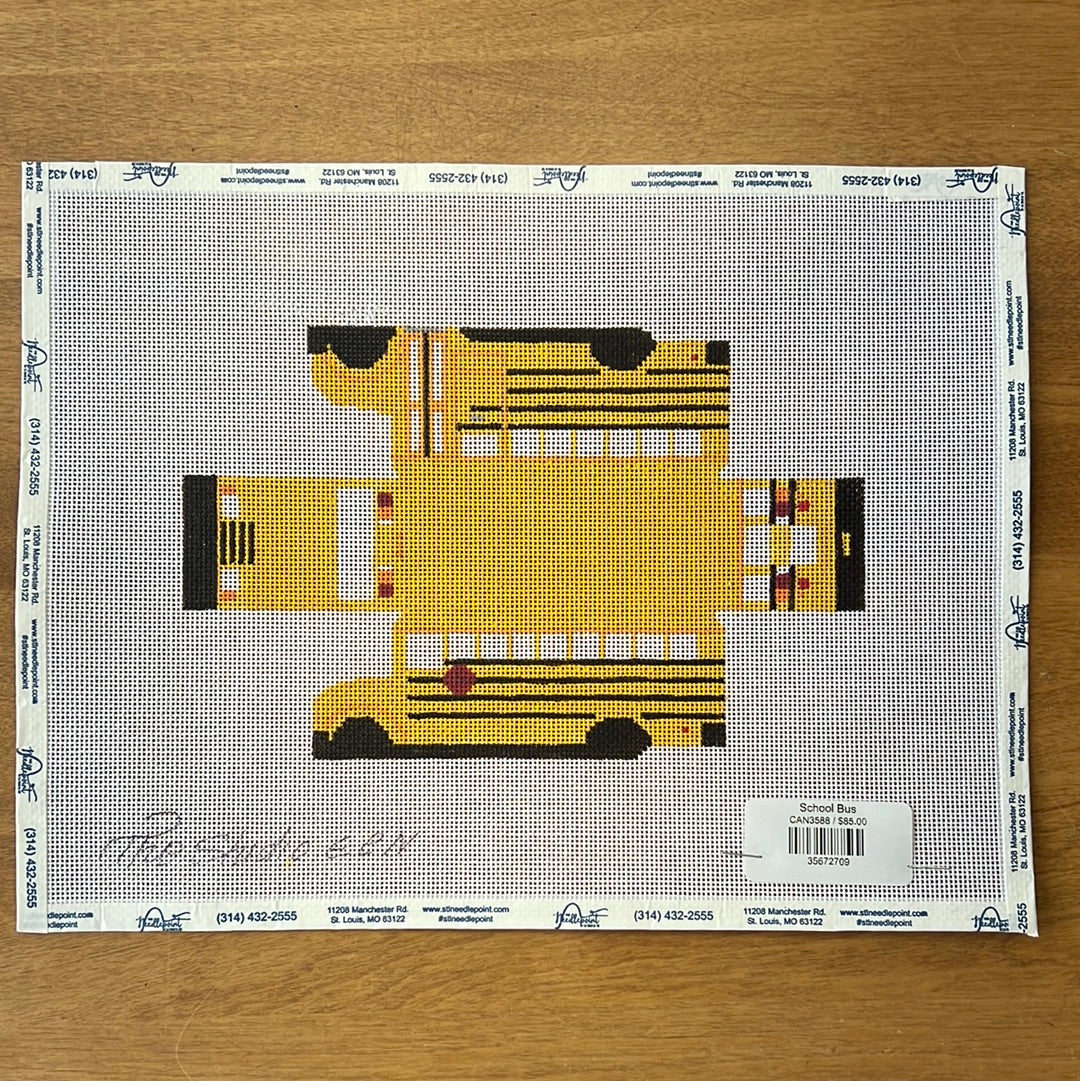 3D School Bus – The Needlepoint Clubhouse